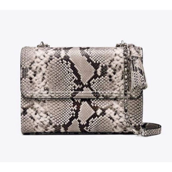 Tory Burch | Bags | Tory Burch Python Fleming Small Shoulder Bag | Poshmark